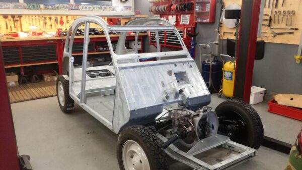 2cv parts for sale: 2cv galvanised chassis, gearbox and more
